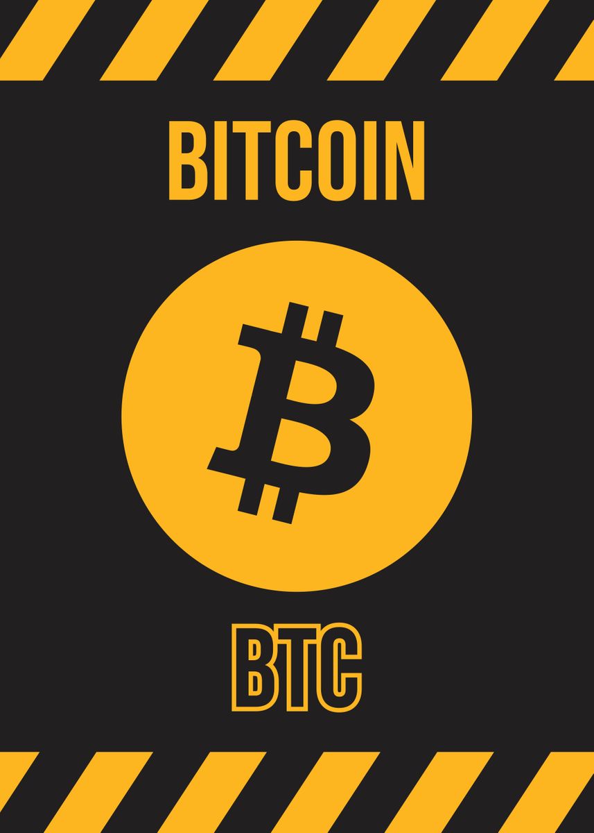 'Bitcoin Sign' Poster, picture, metal print, paint by Rian setiadi ...