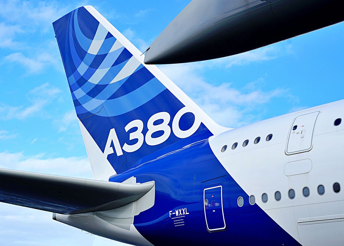 'The First A380' Poster by Coby Wayne | Displate