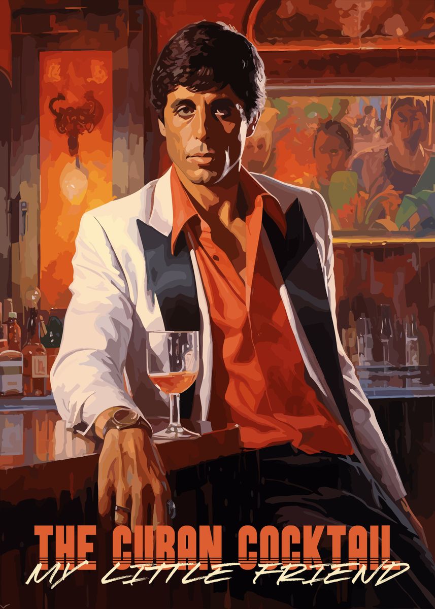 'Retro Cocktail Home Bar' Poster, picture, metal print, paint by Mircea ...