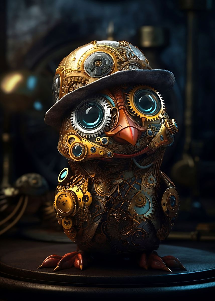 'Steampunk 003' Poster, picture, metal print, paint by Project X ...