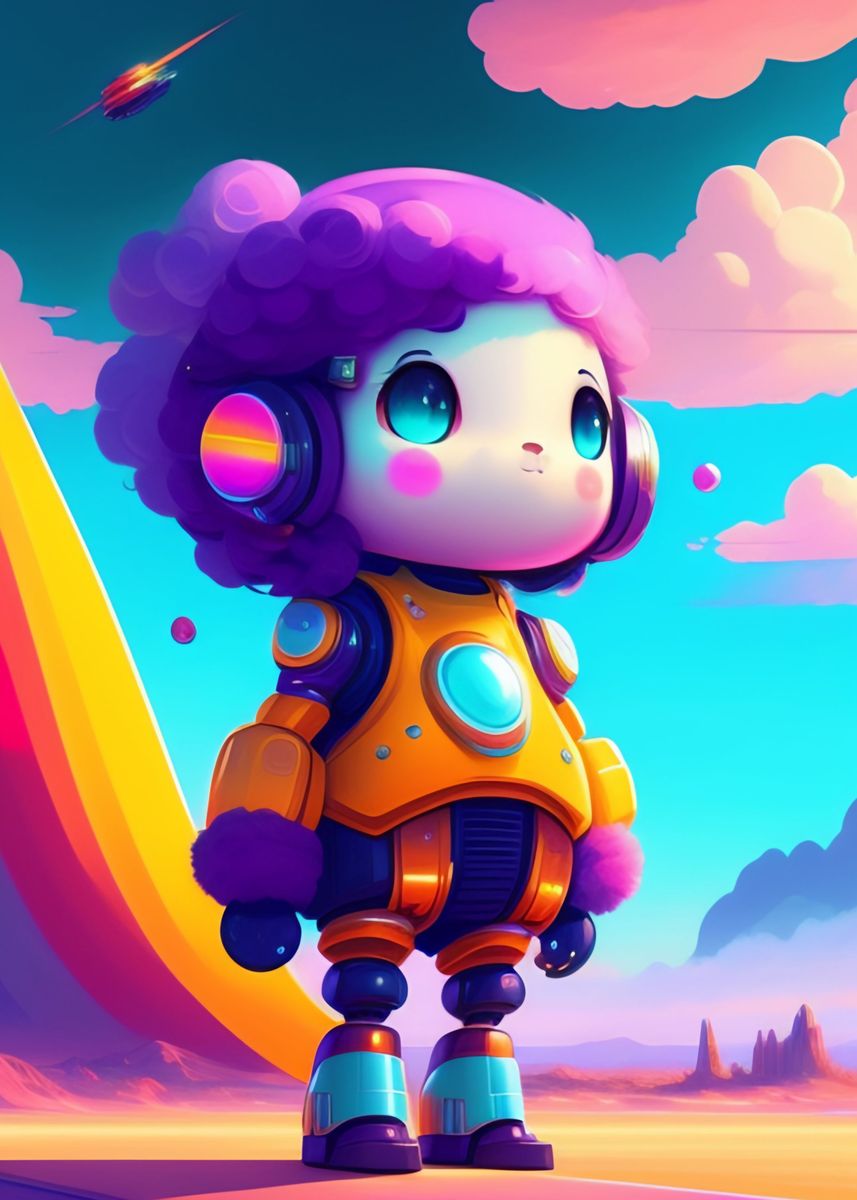 'the cute girl' Poster by PENGDUA XYZ | Displate