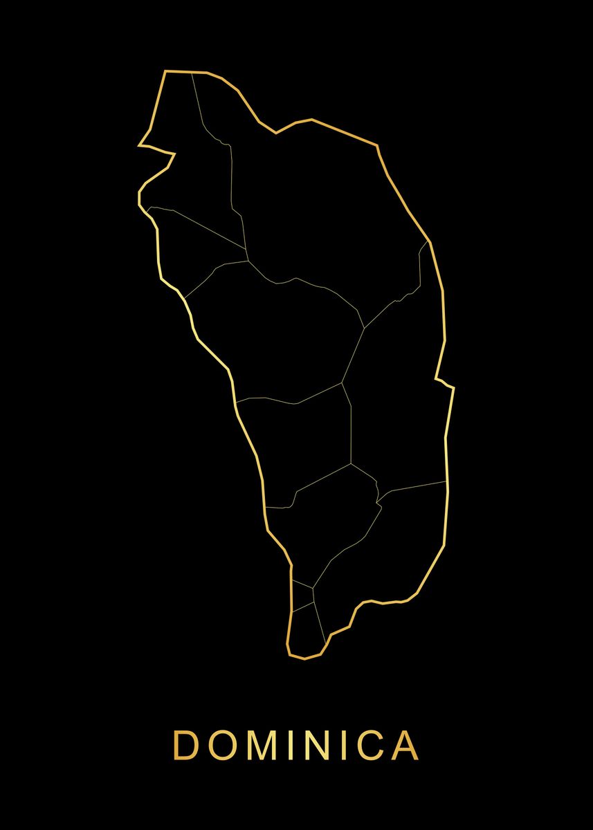 'Dominica ' Poster, picture, metal print, paint by Deeo | Displate