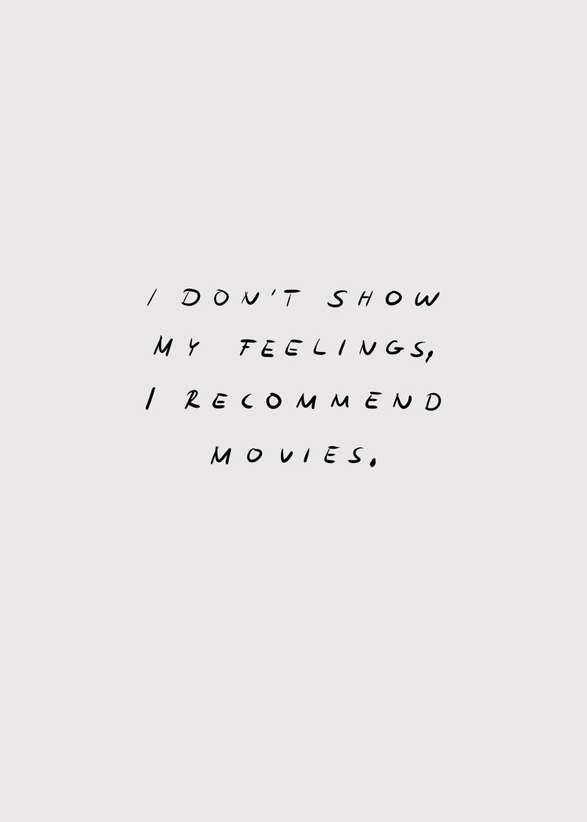 'Funny Movie Text Art' Poster by Nerdworld 1 | Displate