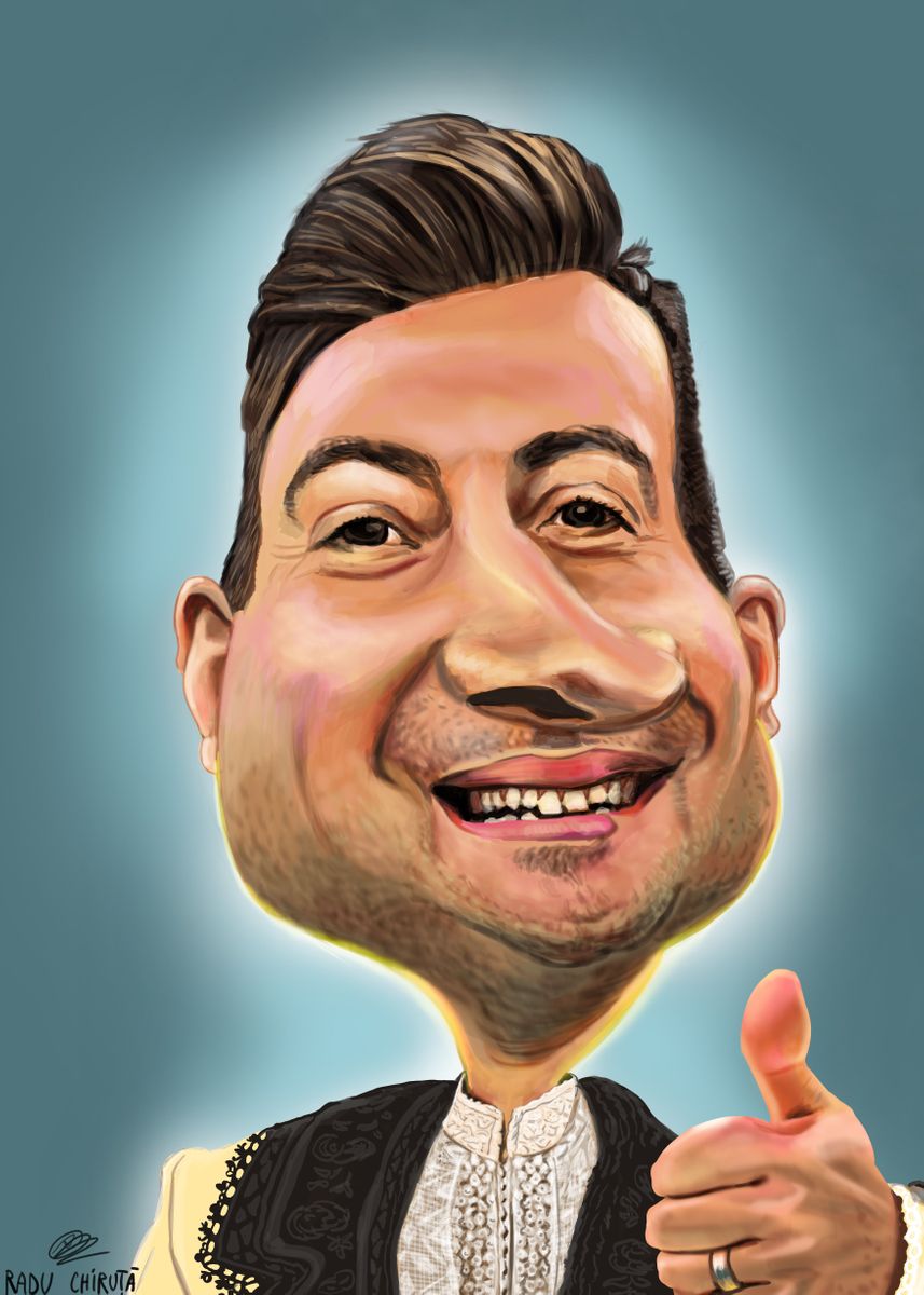 'Valentin Sanfira' Poster, picture, metal print, paint by Radu Chiruță ...