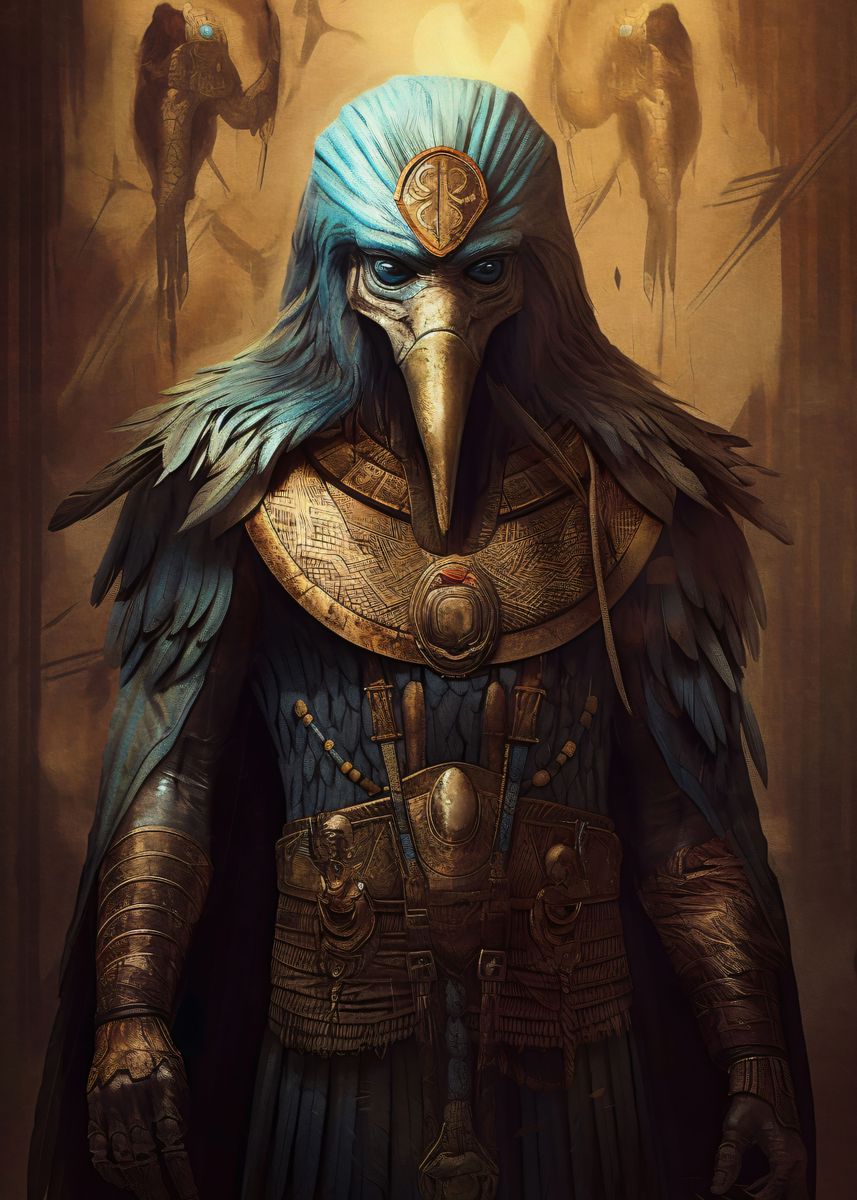 'Horus God' Poster, picture, metal print, paint by Conceptual ...