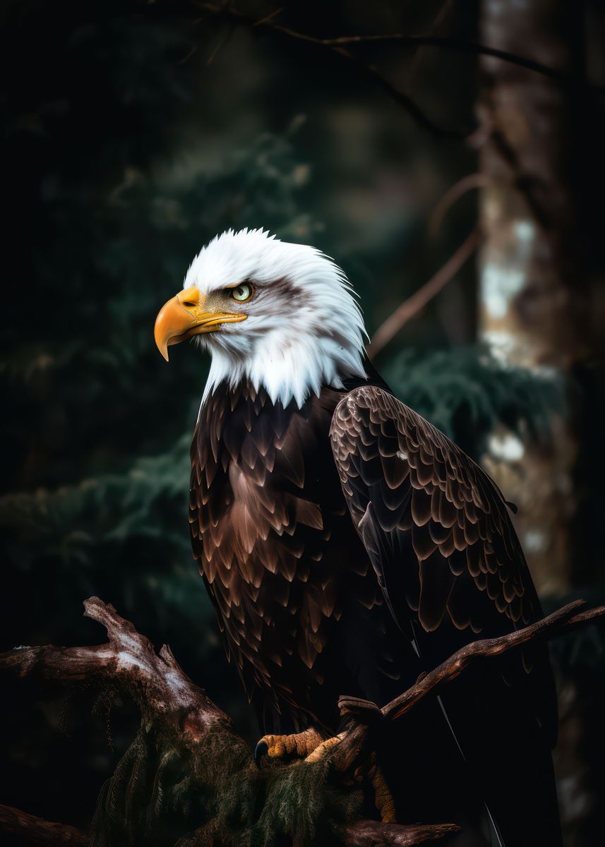'Graceful eagle' Poster by Zooscape Wildlife | Displate