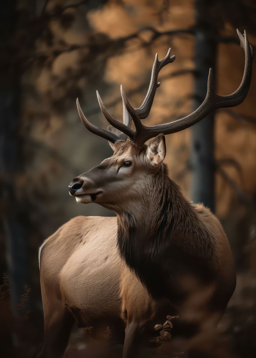 'Proud elk' Poster by Zooscape Wildlife | Displate