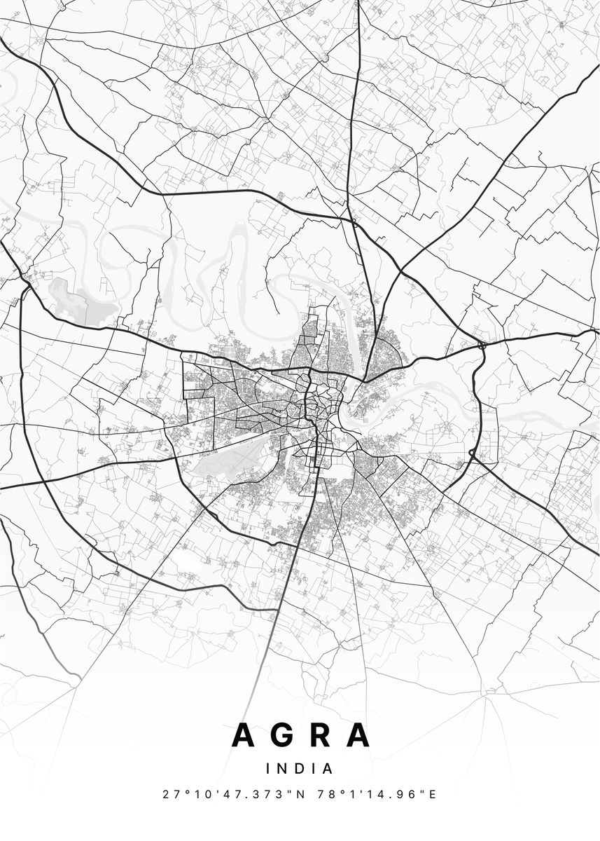 'Agra Uttar Pradesh India' Poster, picture, metal print, paint by Kemi ...