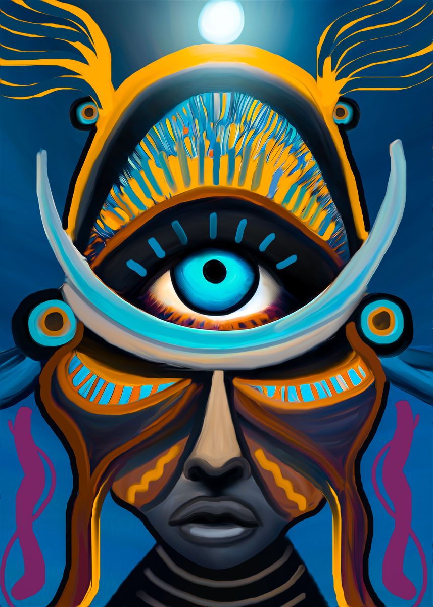 'Oracle of dream' Poster, picture, metal print, paint by Neovision ...