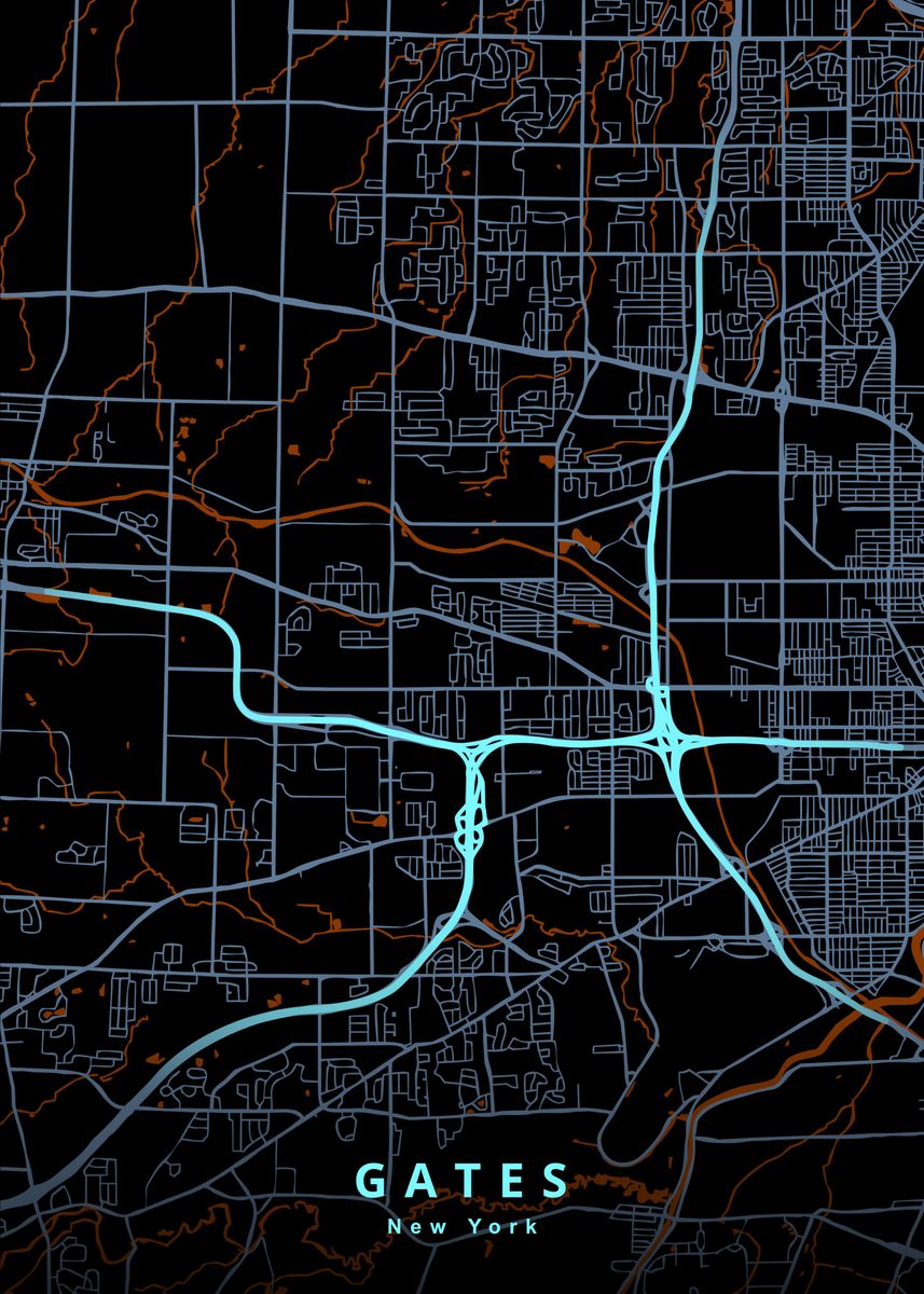 'Gates' Poster, picture, metal print, paint by Deeo | Displate