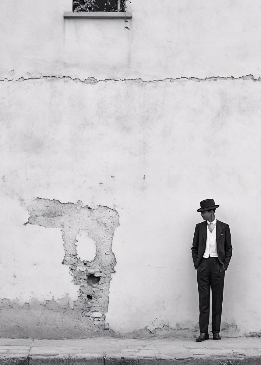 'Silhouette of Elegance' Poster, picture, metal print, paint by David ...