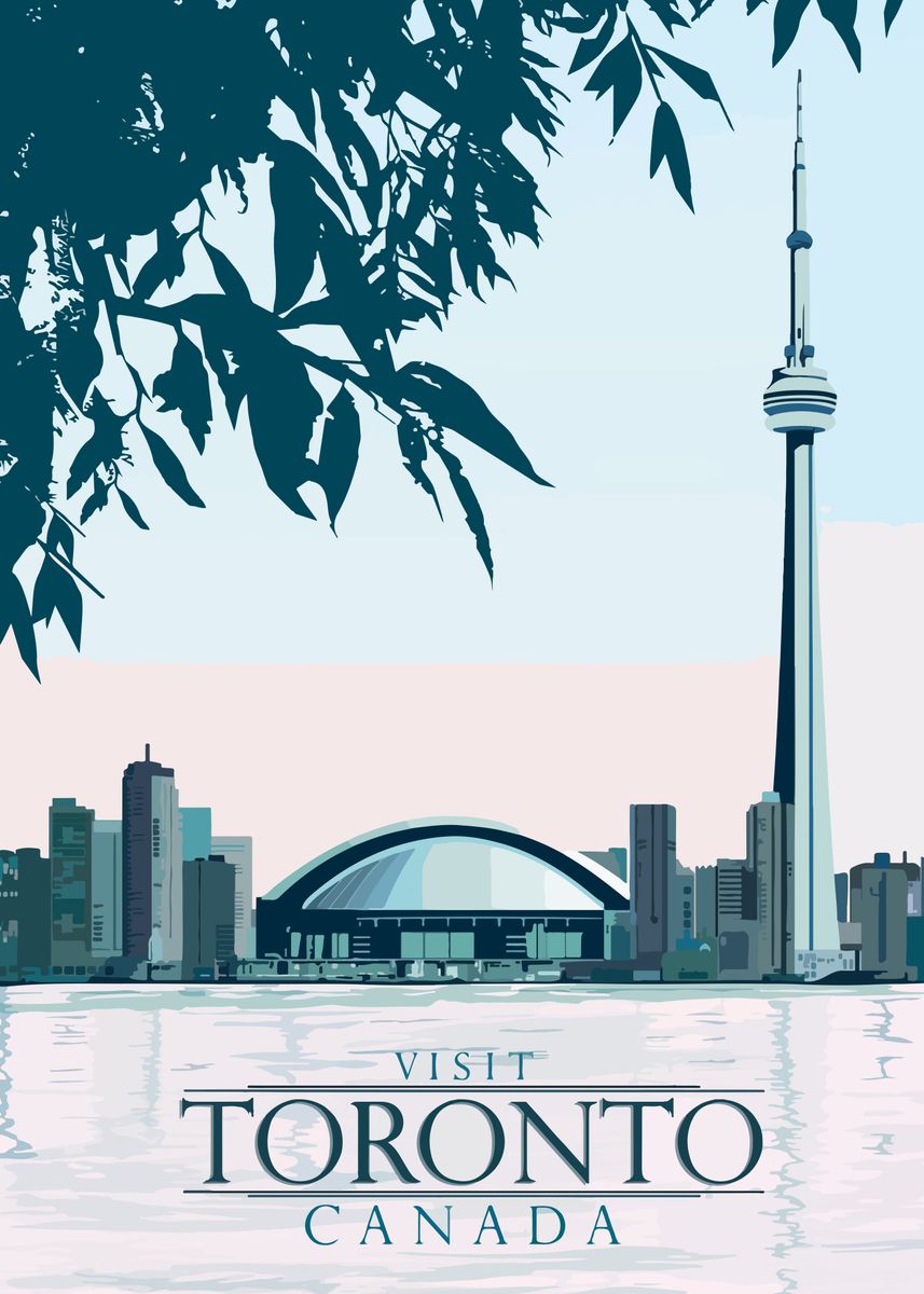 'Travel to toronto' Poster, picture, metal print, paint by Leonardo ...
