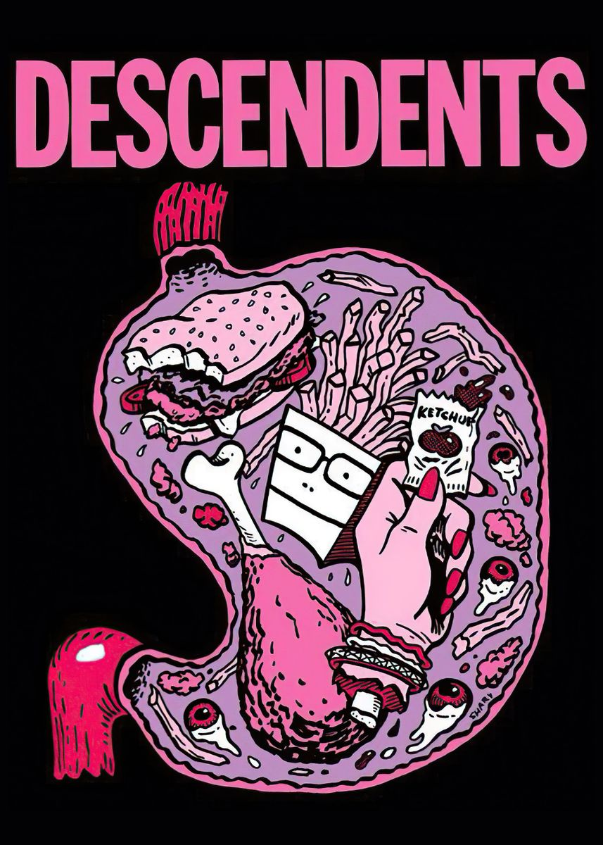 'Descendents Poster' Poster, picture, metal print, paint by Hiruka ...