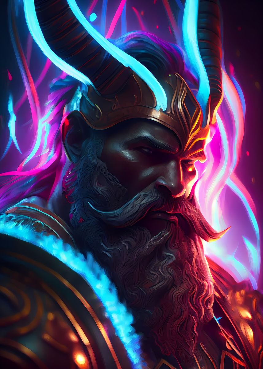 'Heimdall Norse Mythology' Poster, picture, metal print, paint by ...