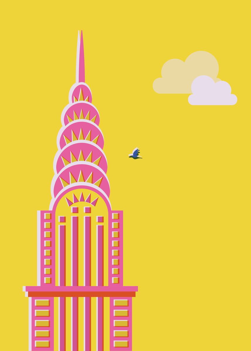 'Chrysler Building' Poster by Cheryl Epstein | Displate