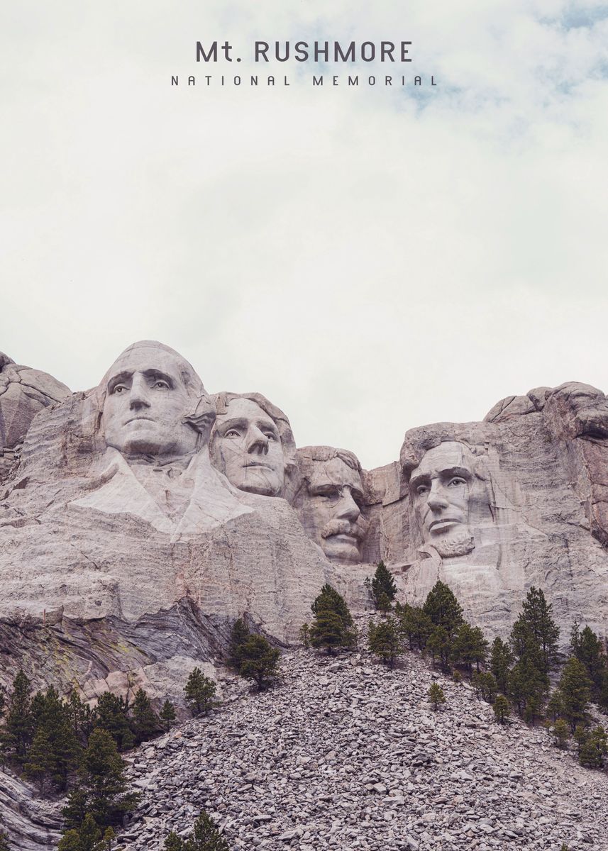 'Mount Rushmore ' Poster, picture, metal print, paint by Big City ...