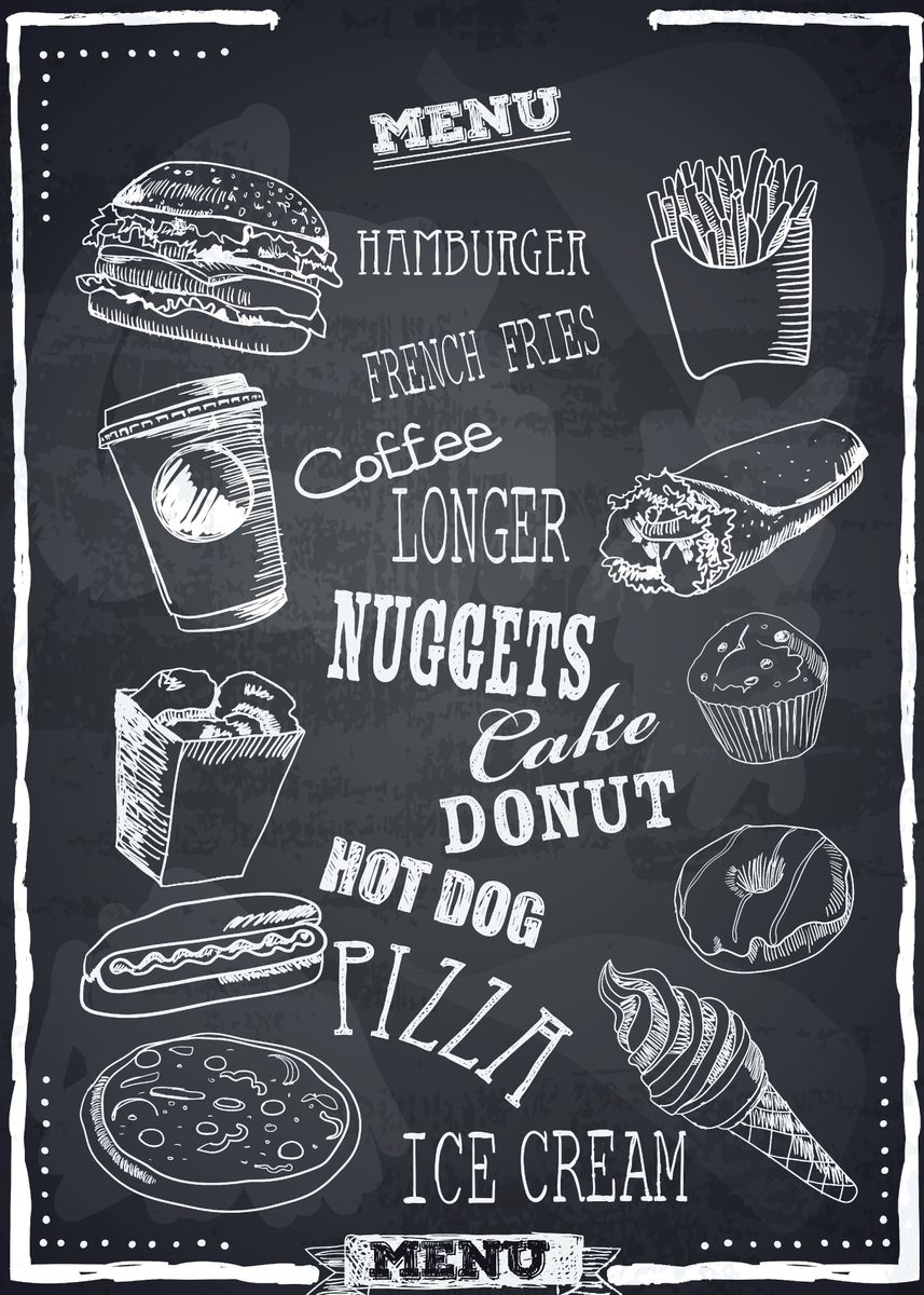 'Fast Food ' Poster by Ander HaRRy | Displate