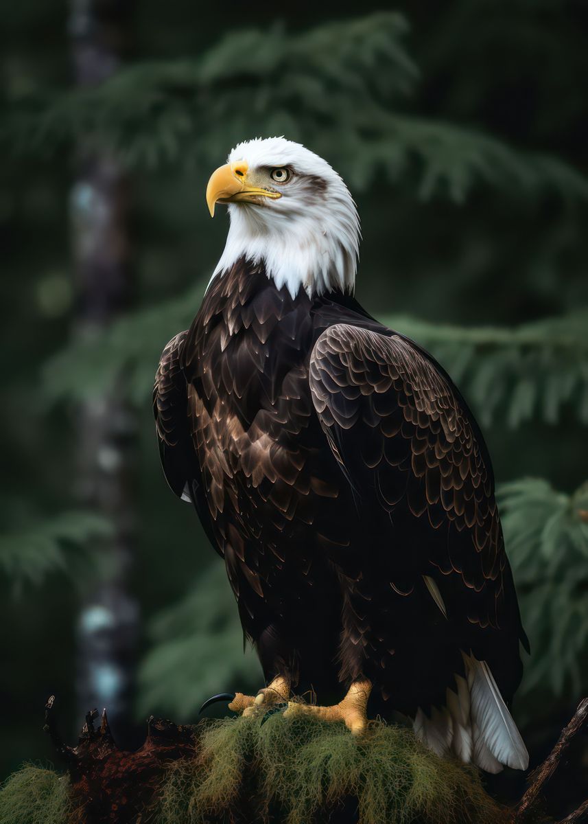 'Stunning eagle' Poster, picture, metal print, paint by Zooscape ...