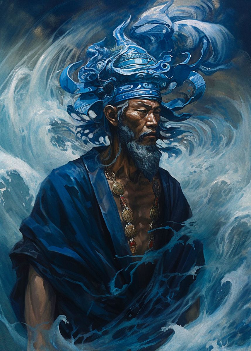 'Japanese Fantasy Warrior' Poster, picture, metal print, paint by David ...