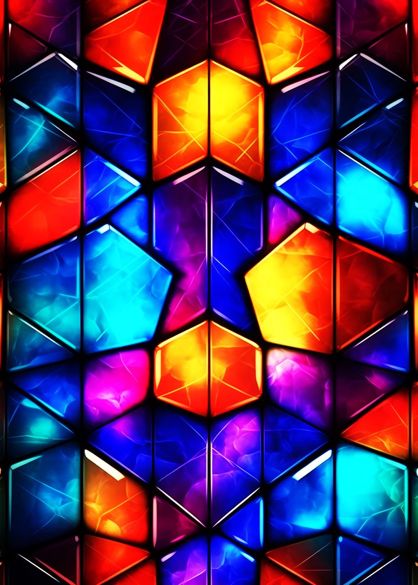 'Prismatic Narratives 7' Poster by Michael Strevens | Displate