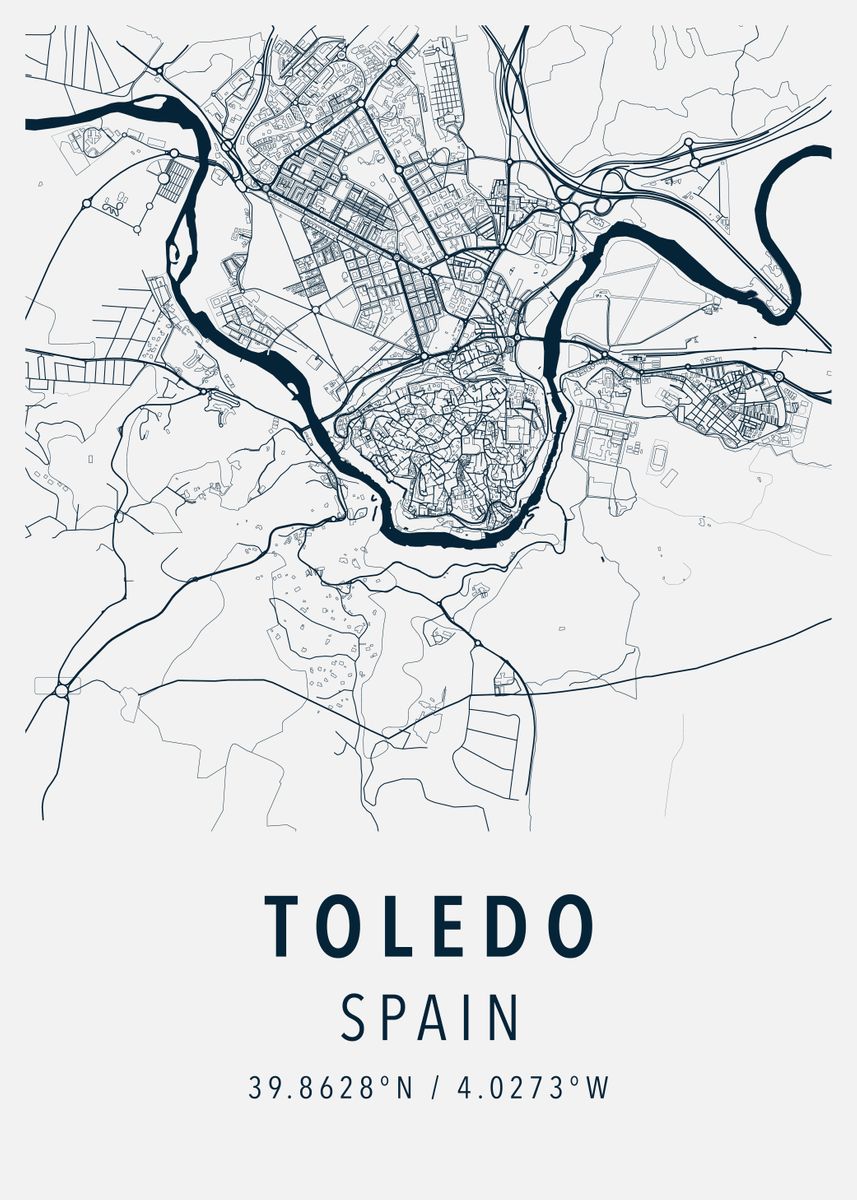 Toledo Espana Map