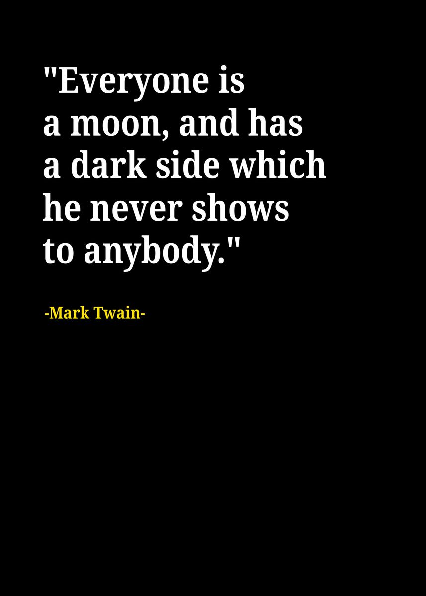 'Quotes Mark Twain' Poster, picture, metal print, paint by Angela Kawai ...