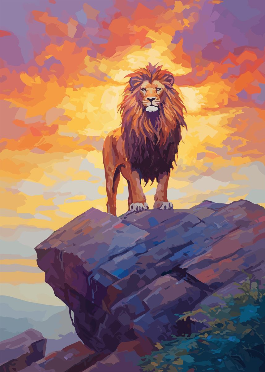 'Lion' Poster by Cool Worker | Displate