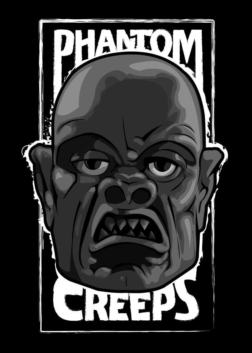 'Phantom Creeps' Poster, picture, metal print, paint by HEJK81 | Displate