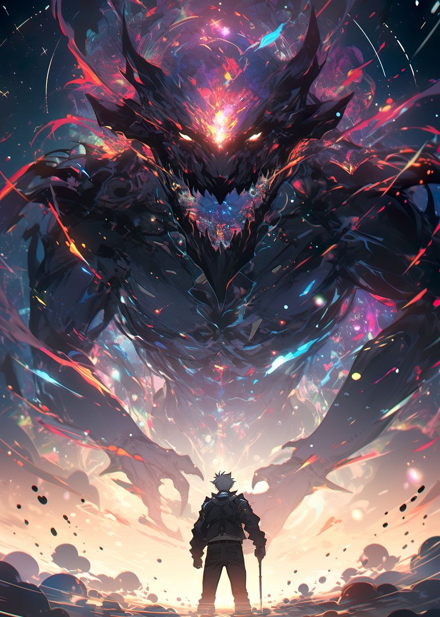 'Anime Demon' Poster, picture, metal print, paint by PrintYourDigitals ...