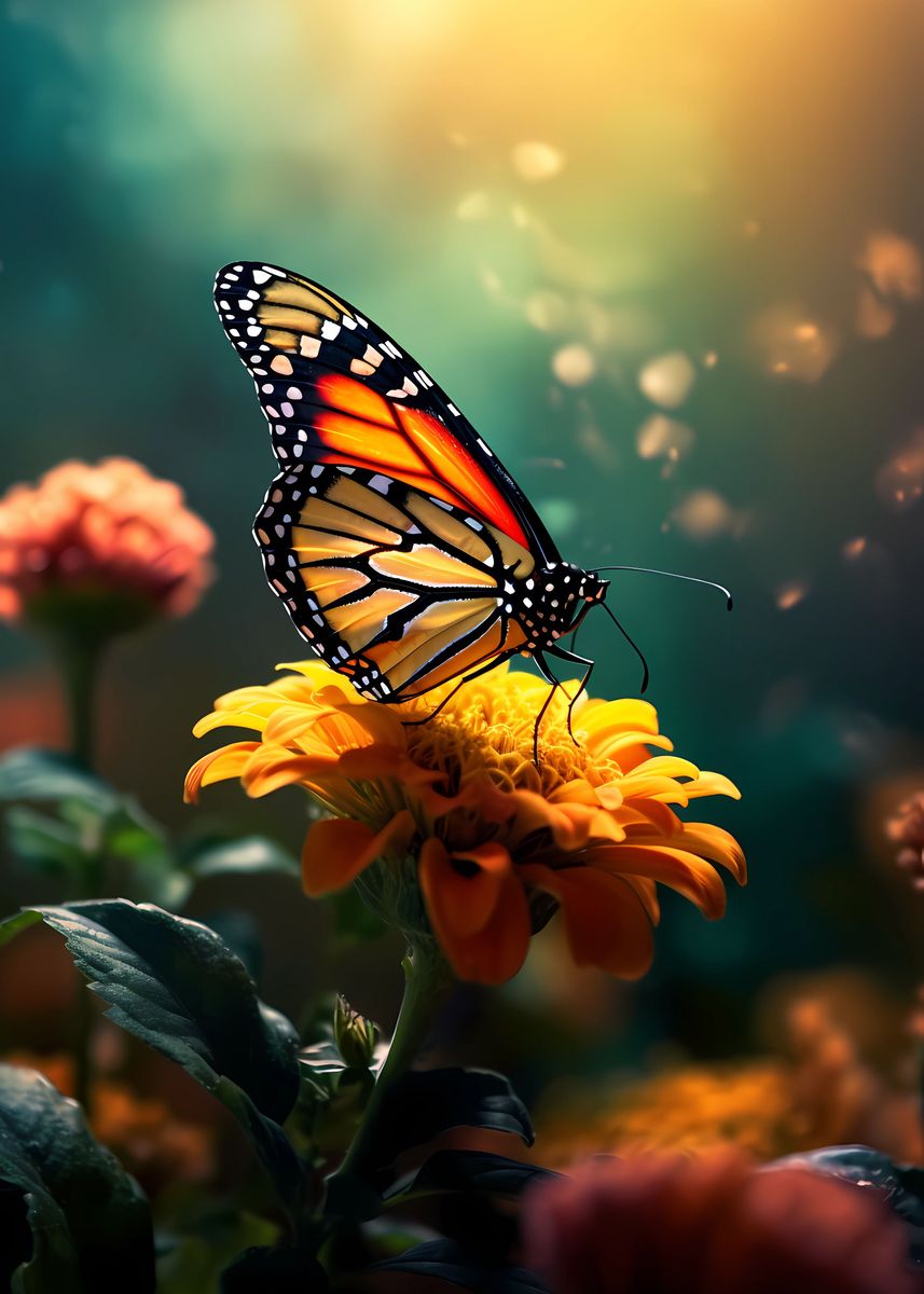 'Butterfly Beautiful' Poster, picture, metal print, paint by ...