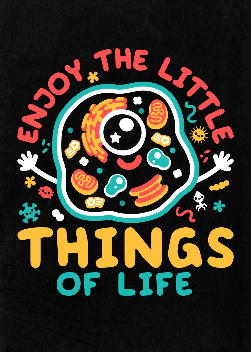 'Enjoy the little things' Poster, picture, metal print, paint by ...