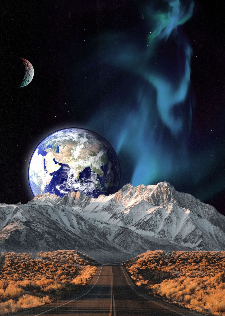'Beautiful Place' Poster, picture, metal print, paint by Itazura neko ...