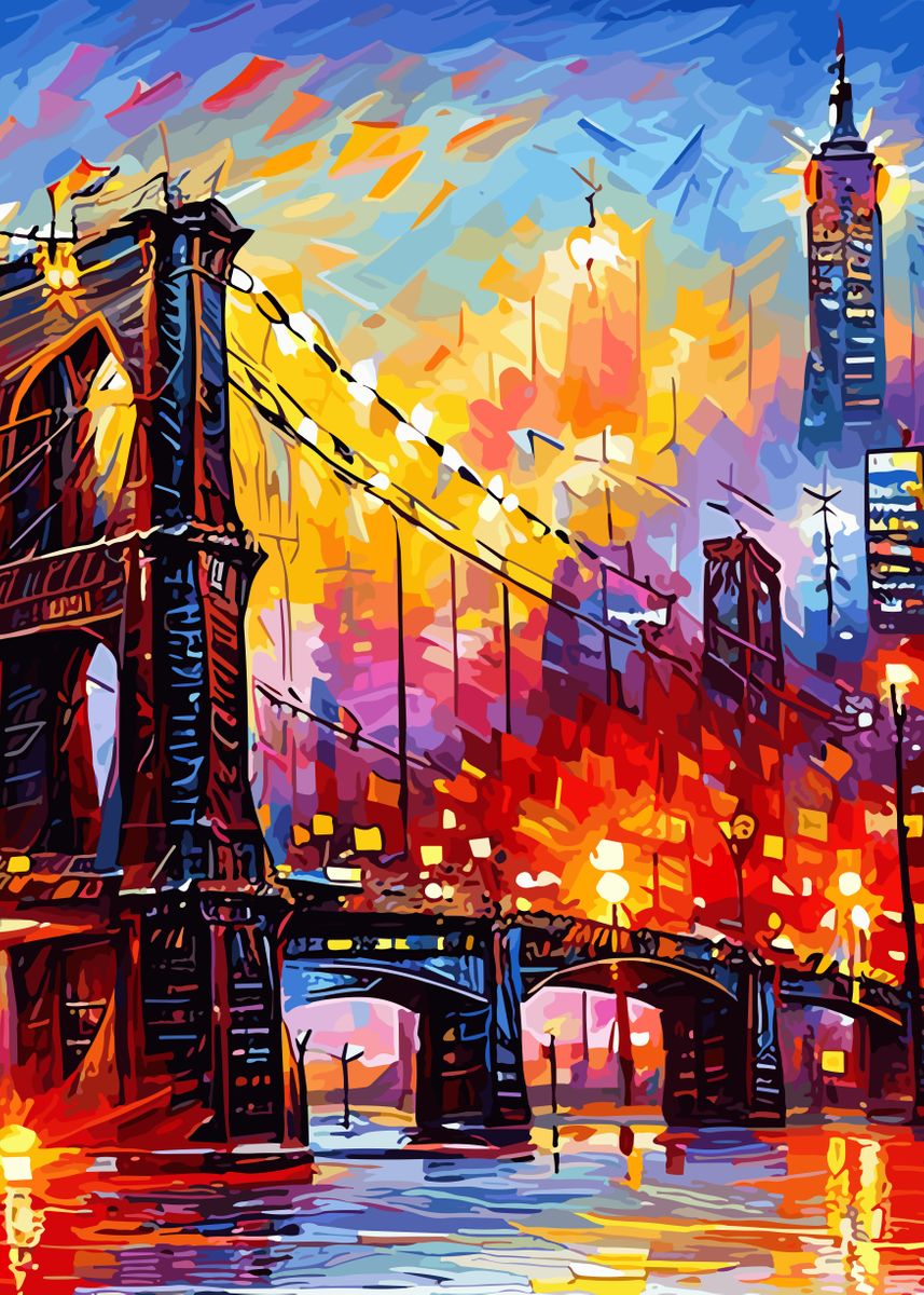 'New York City Fantasy Art' Poster, picture, metal print, paint by Art ...