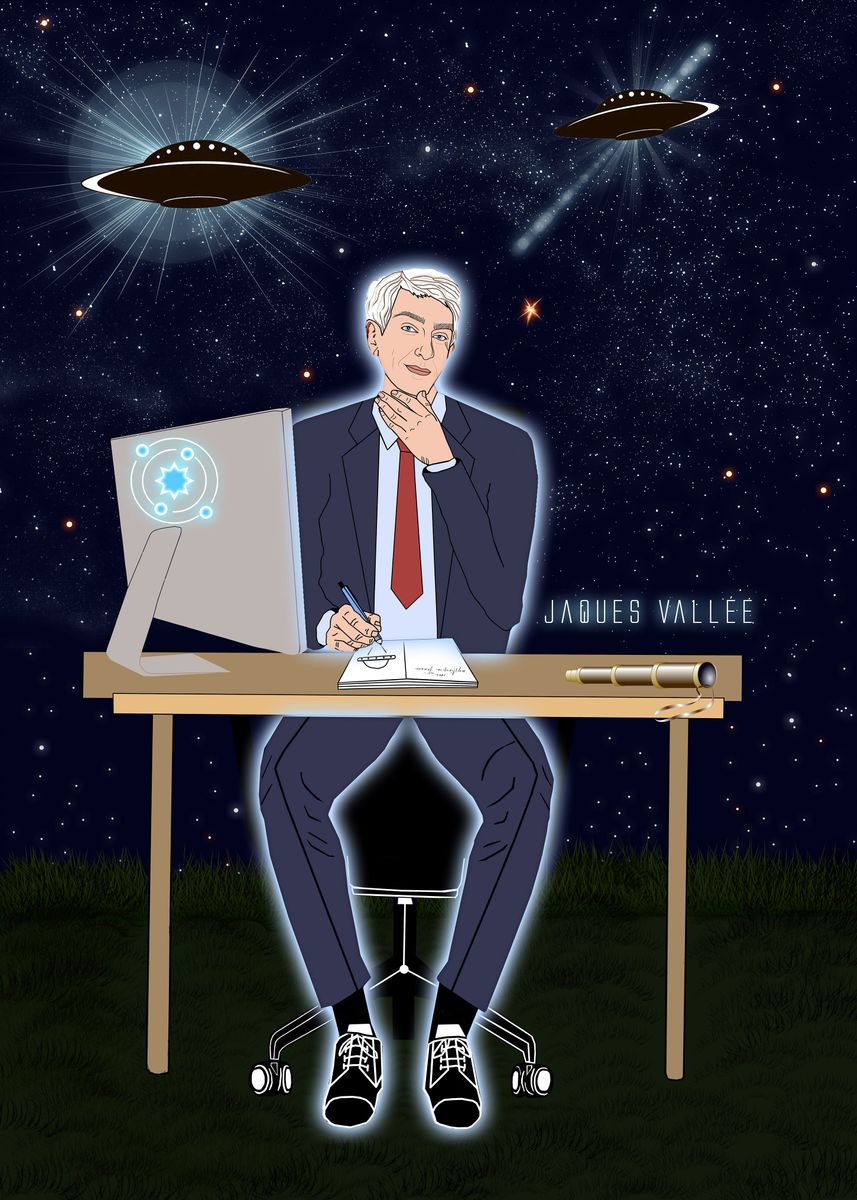 'JACQUES VALLEE' Poster, picture, metal print, paint by TroisiemeOeil ...