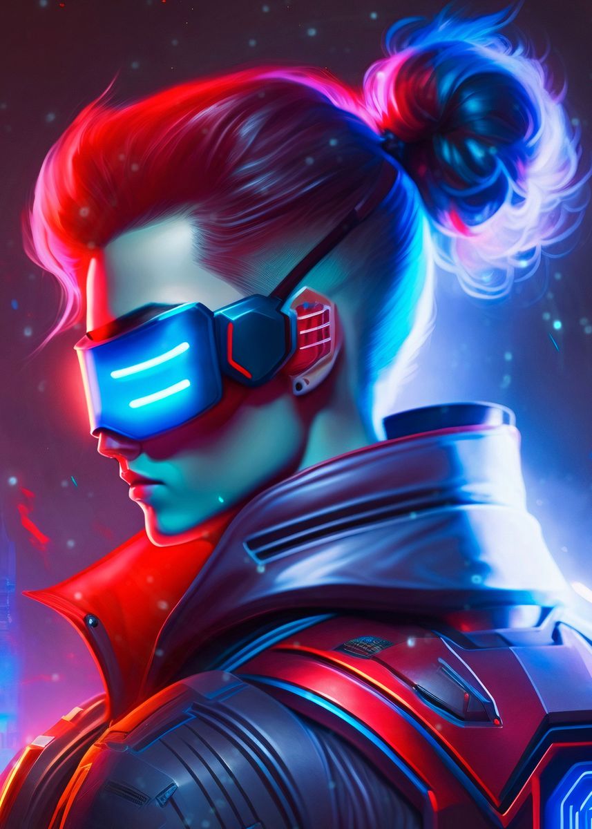 'NEON GAMER ' Poster, picture, metal print, paint by Mohamed Abdel ...