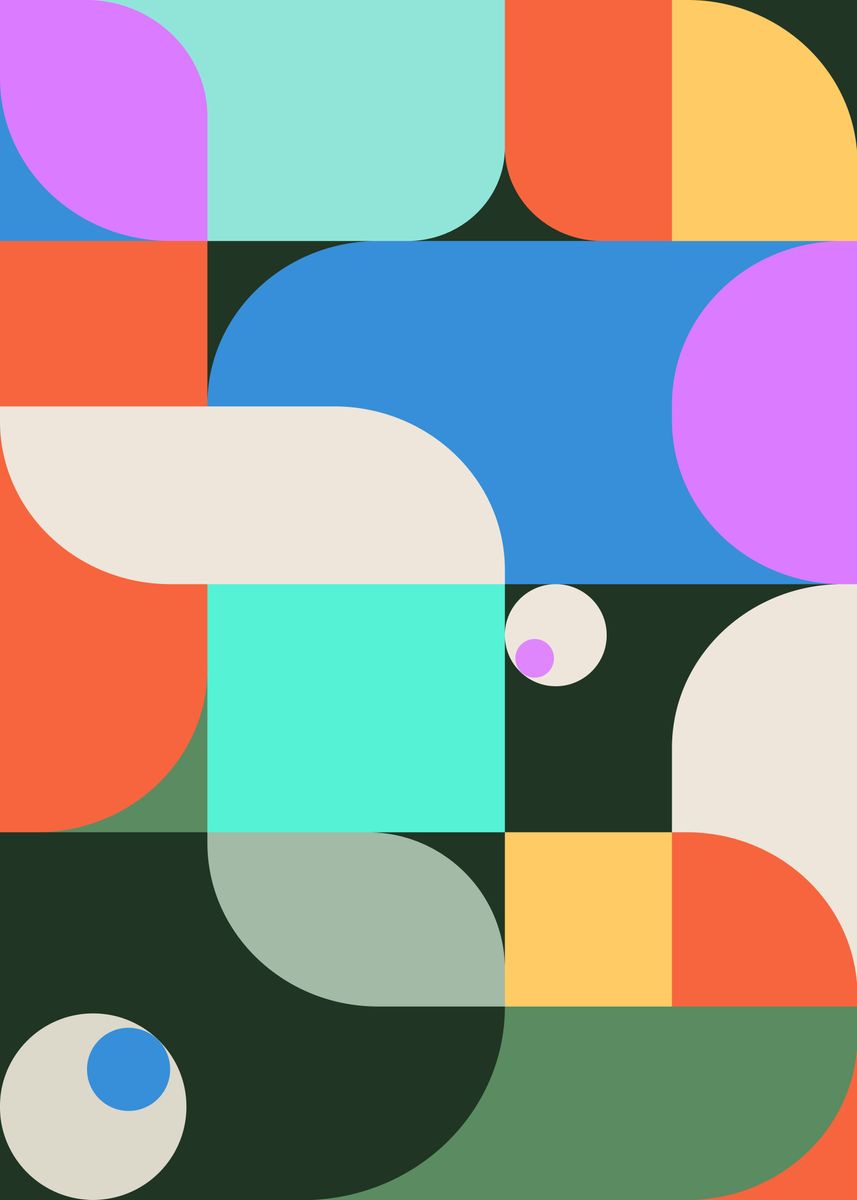 'Optical' Poster, picture, metal print, paint by Jakub Stepan | Displate