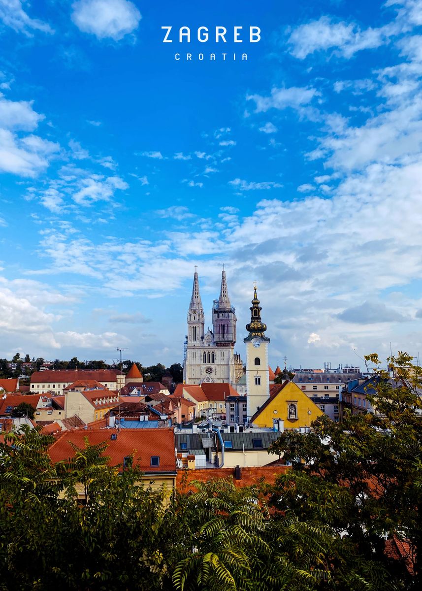 'Zagreb ' Poster, picture, metal print, paint by Big City | Displate