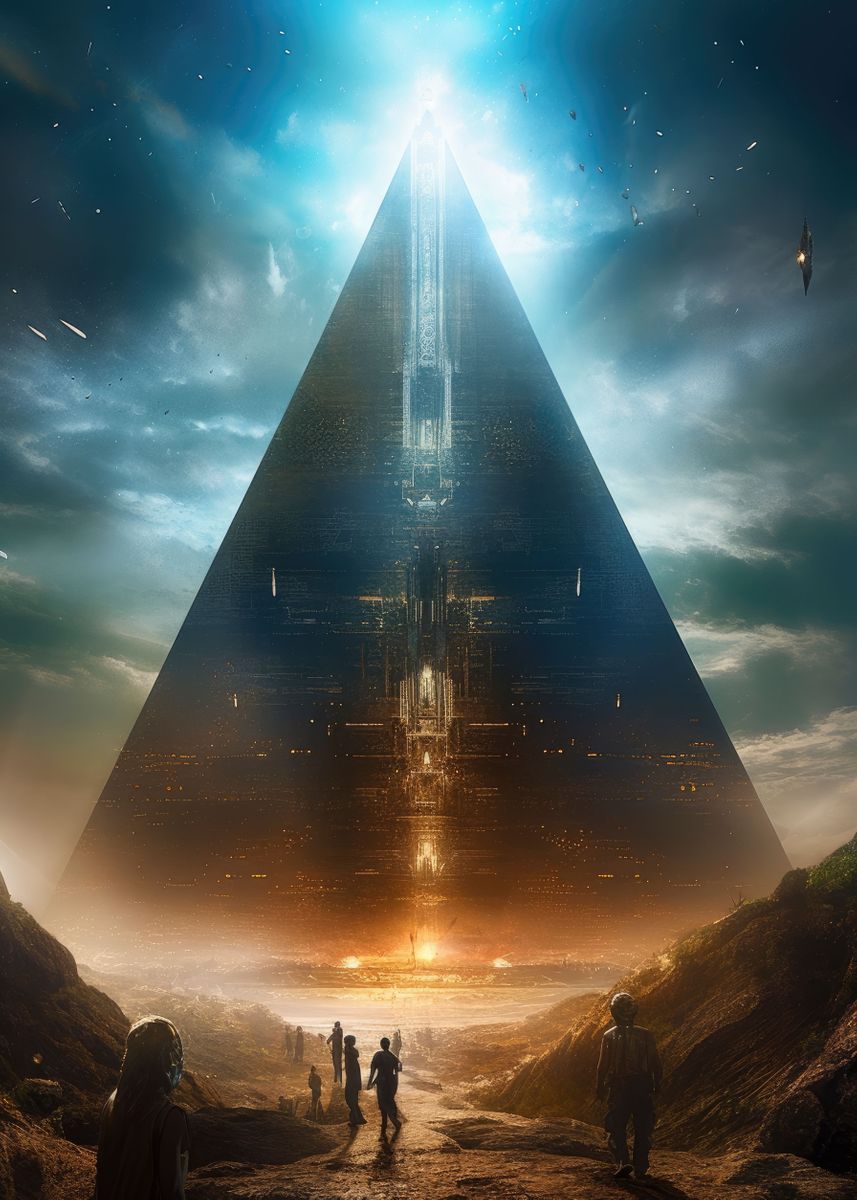 'Pyramid Digital Art ' Poster, picture, metal print, paint by Steven ...