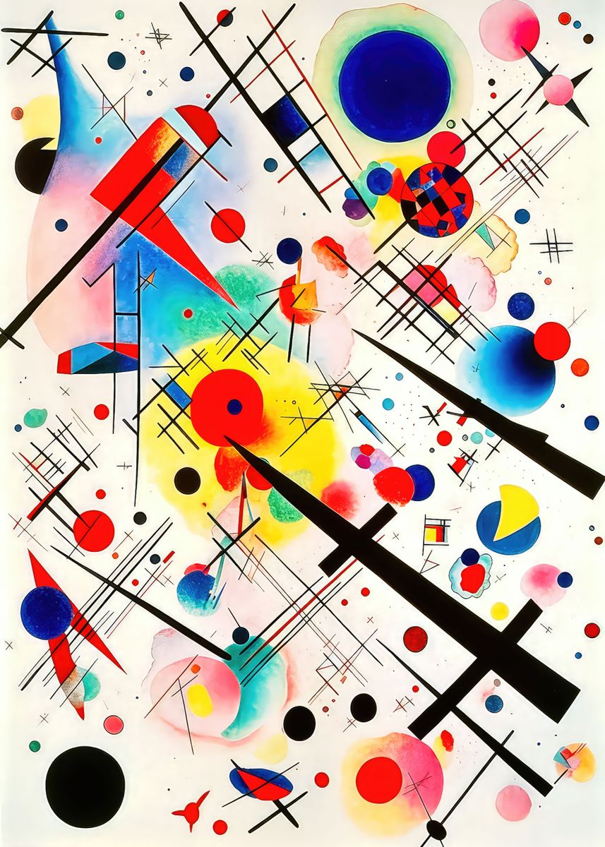 'Geo Abstract 2' Poster, picture, metal print, paint by Havard | Displate