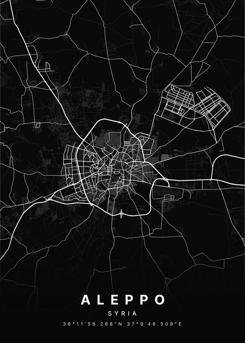 'Aleppo Syria' Poster, picture, metal print, paint by Kemi | Displate