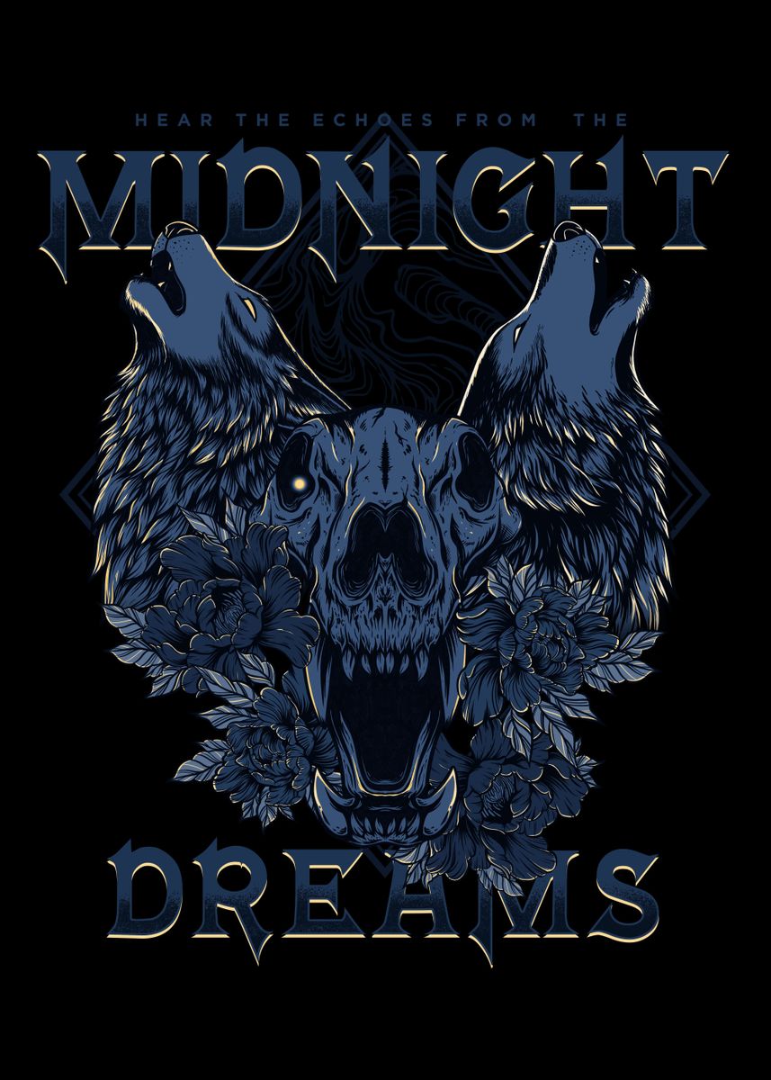 'Midnight Dreams' Poster by Dudinkah | Displate