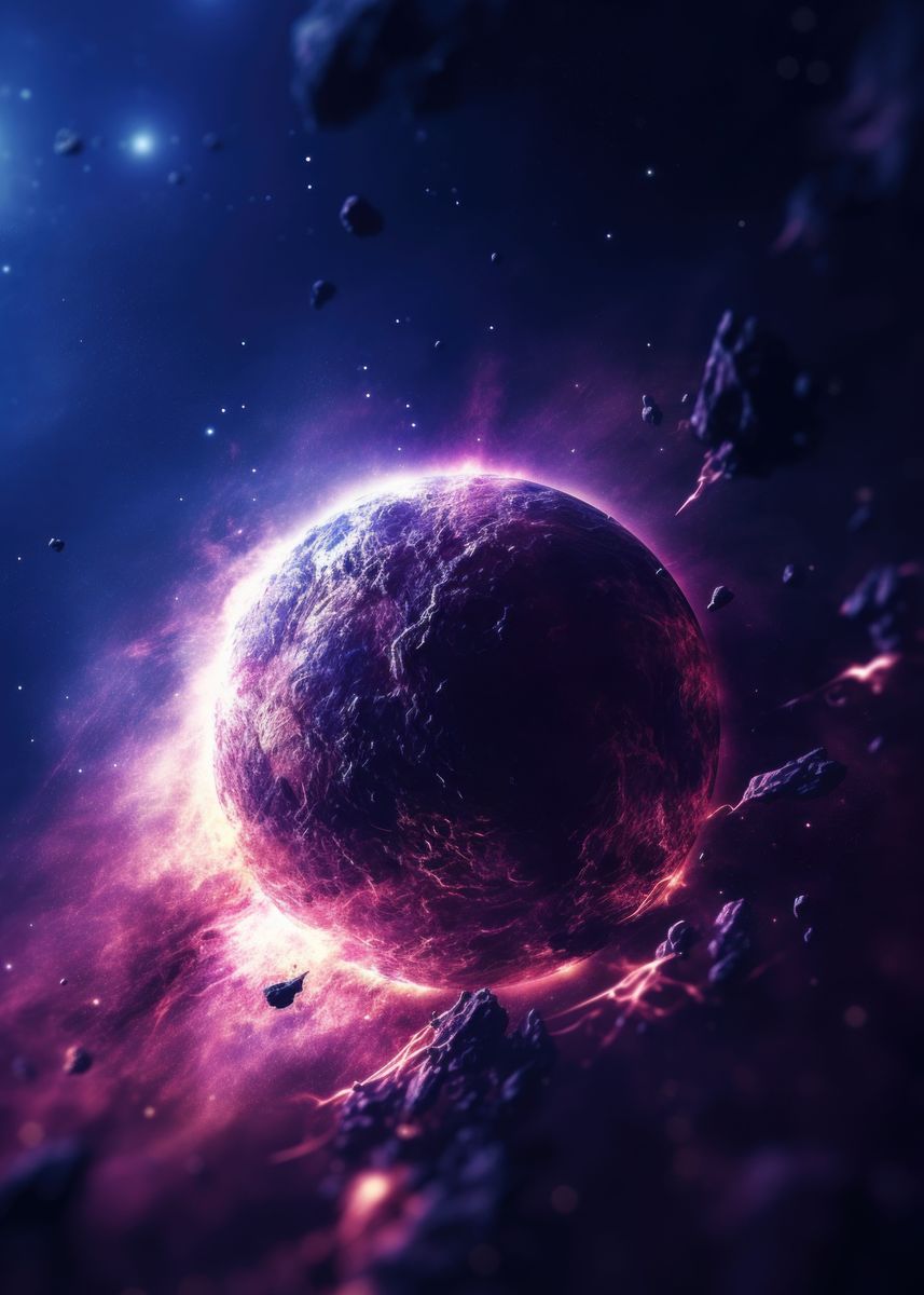 'Dark Planet' Poster, picture, metal print, paint by DM Photography ...