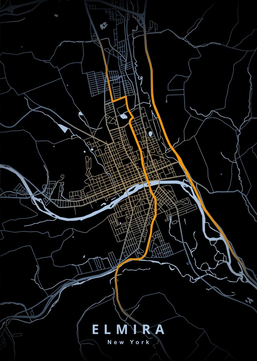 'Elmira' Poster, picture, metal print, paint by Deeo | Displate