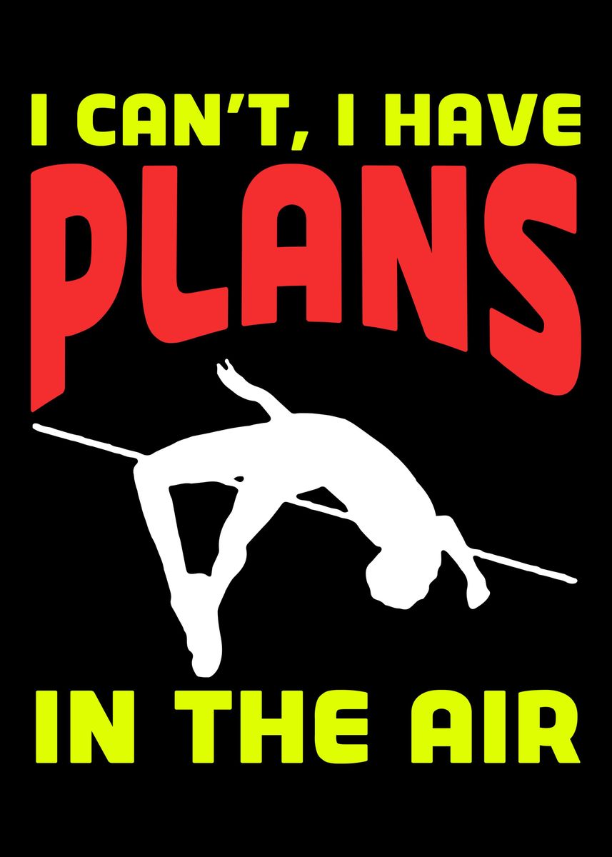 'Pole Vaulting Pole Vaulter' Poster, picture, metal print, paint by ...