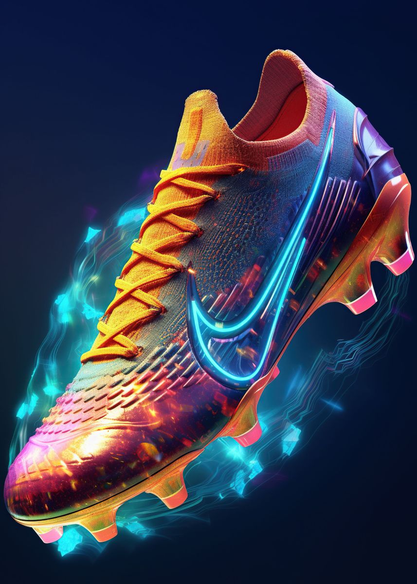 'Soccer Shoes' Poster, picture, metal print, paint by NowFak | Displate