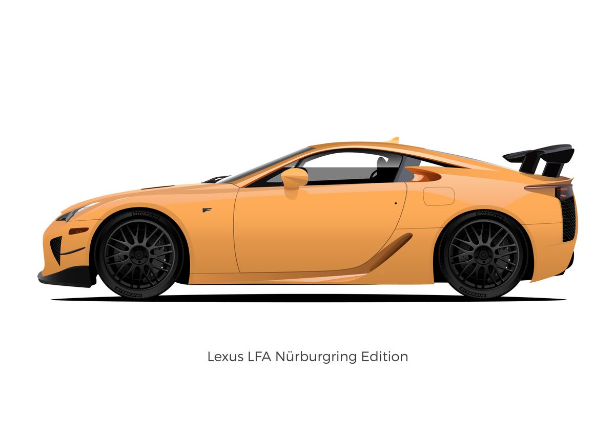 'Lexus LFA Nurburgring' Poster by Conceptual Photography | Displate
