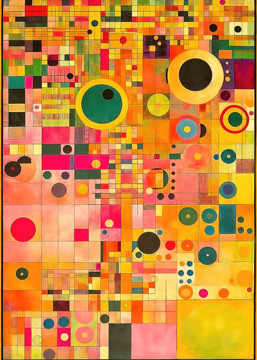 'Geo Abstract 1' Poster, picture, metal print, paint by Havard | Displate