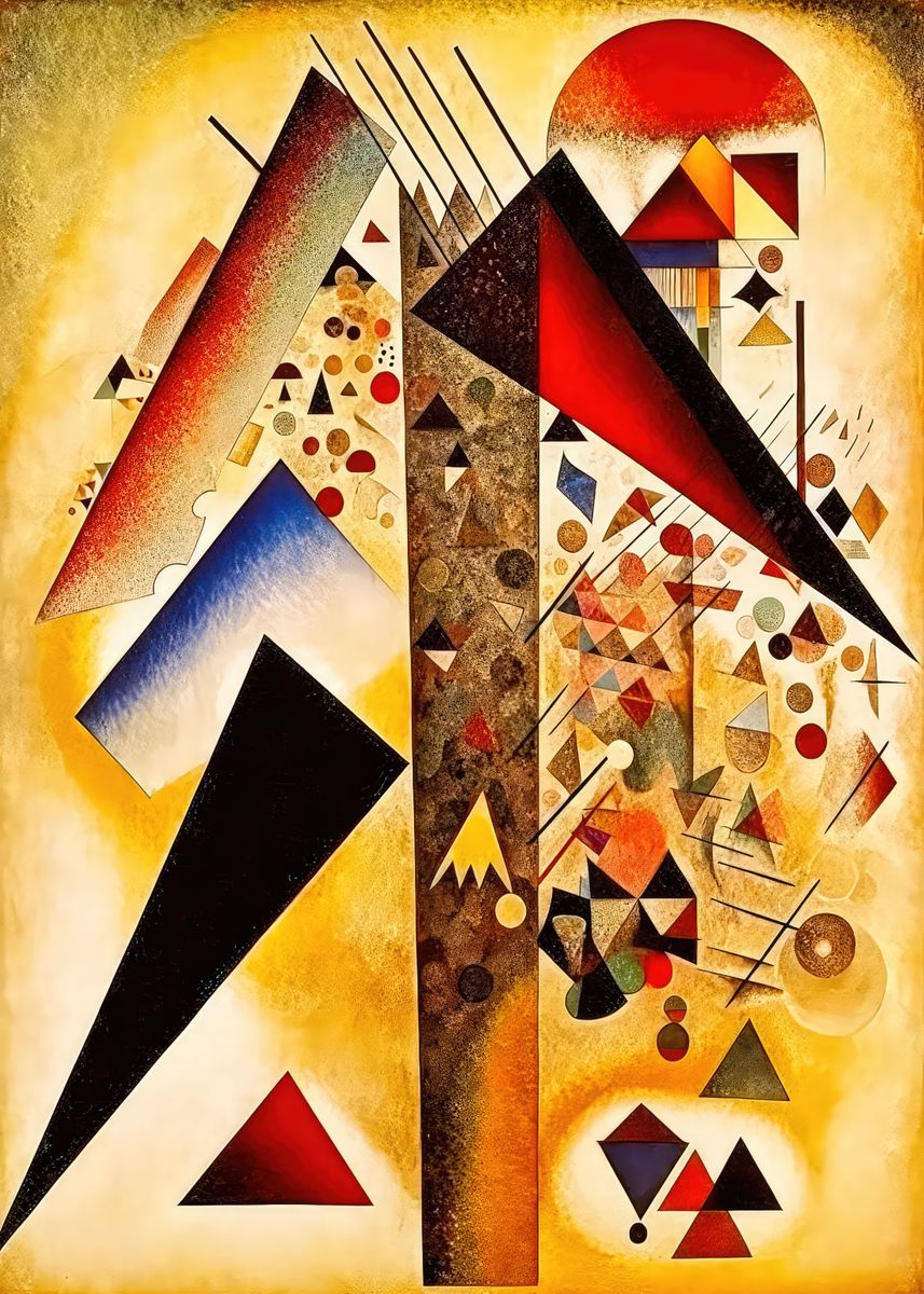 'Geo Abstract 3' Poster, picture, metal print, paint by Havard | Displate