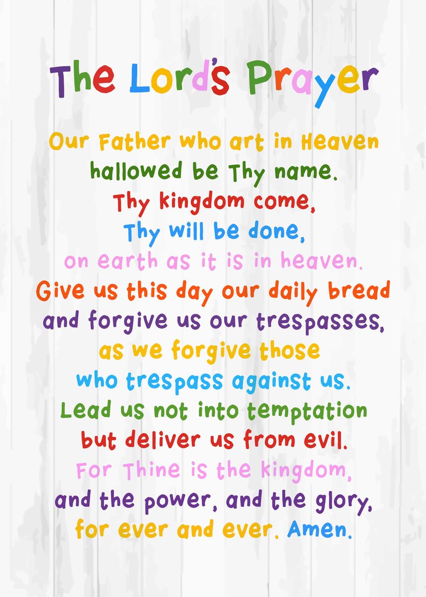 'The Lords Prayer' Poster, picture, metal print, paint by anhvivuha ...