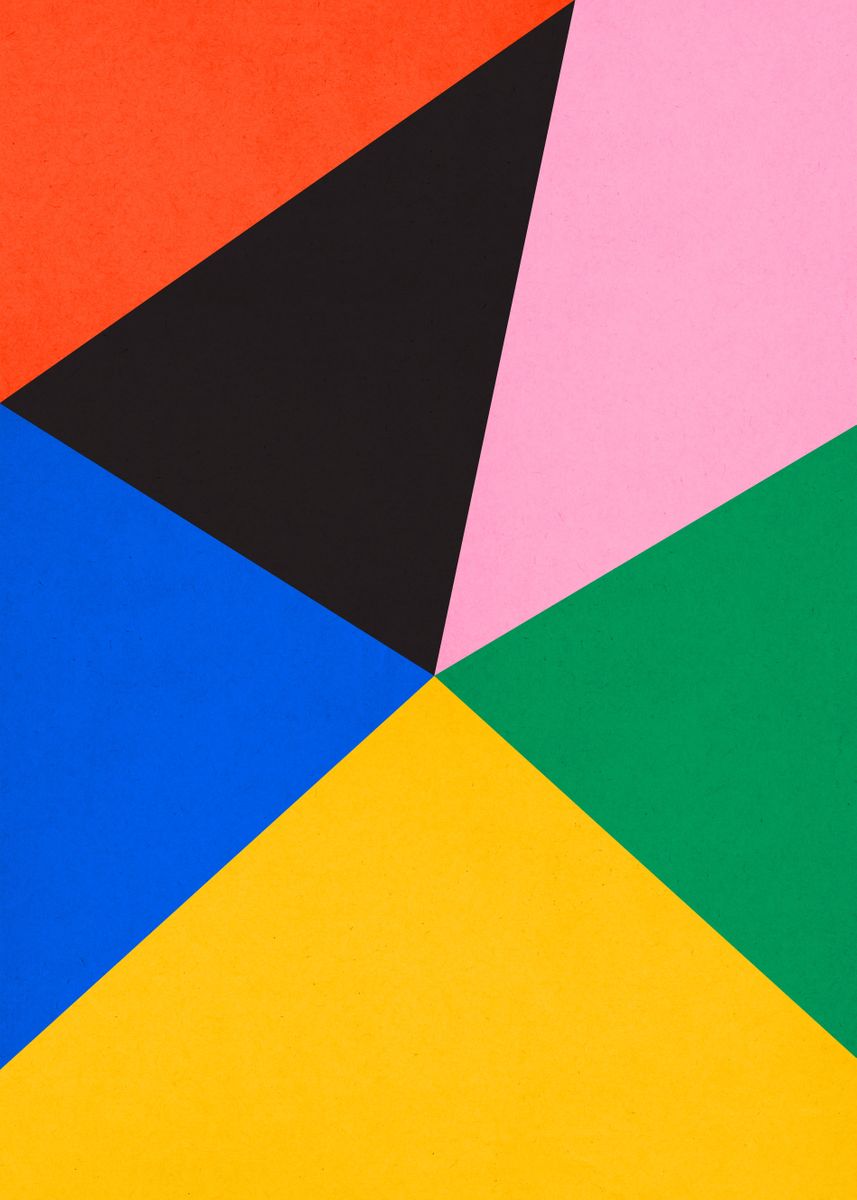 'Bauhaus colors 1' Poster by Vitor Costa | Displate